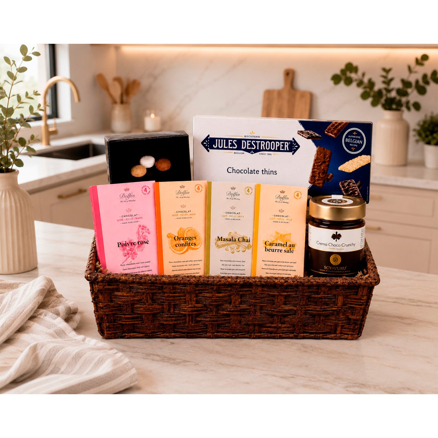 Cesta de chocolate para regalar | Dulce Gourmet